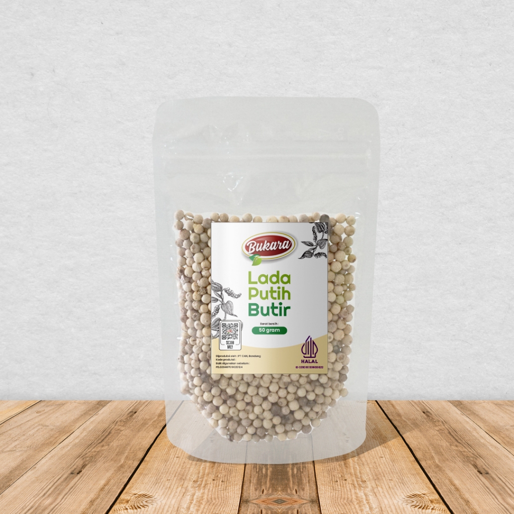 Jual Lada Putih Butir 50gram/ Merica Putih Butir Premium Quality ...