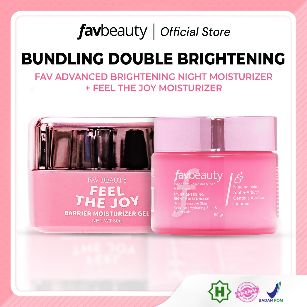 Jual [Get Free Gift] FAV Beauty Double Brightening | Advanced Brigthening Day Cream / Advanced ...