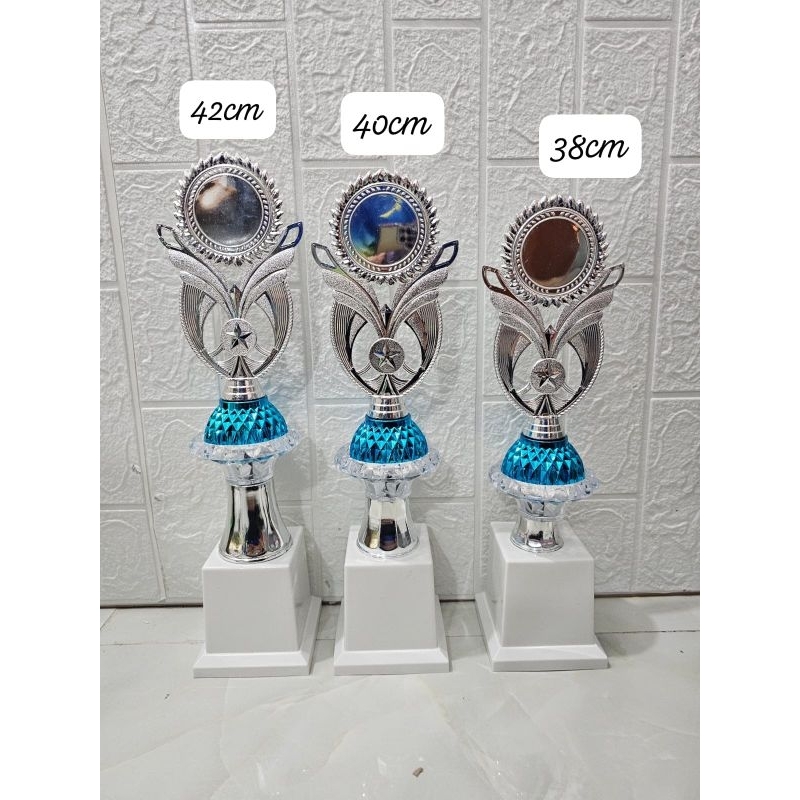 Jual trophy Piala asbak kristal 05 murah bagus silver 1 set | Shopee ...