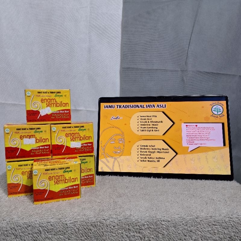 Jual Jamu Kuat Pria Kapsul Enam Sembilan ASLI | Shopee Indonesia