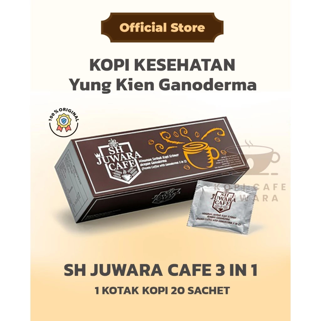 Jual KOPI SH JUWARA CAFE 3 IN 1 - KOPI KESEHATAN - KOPI GANODERMA ...