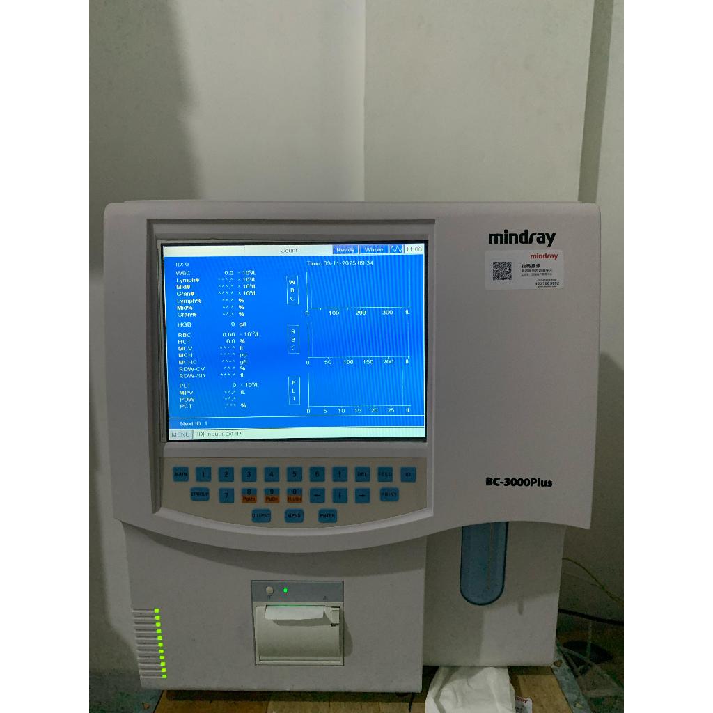 Jual MINDRAY HEMATOLOGY ANALYZER 3DIFF BC3000PLUS BAGUS EUY | RUMAH SAKIT DAN LABORATORIUM ...