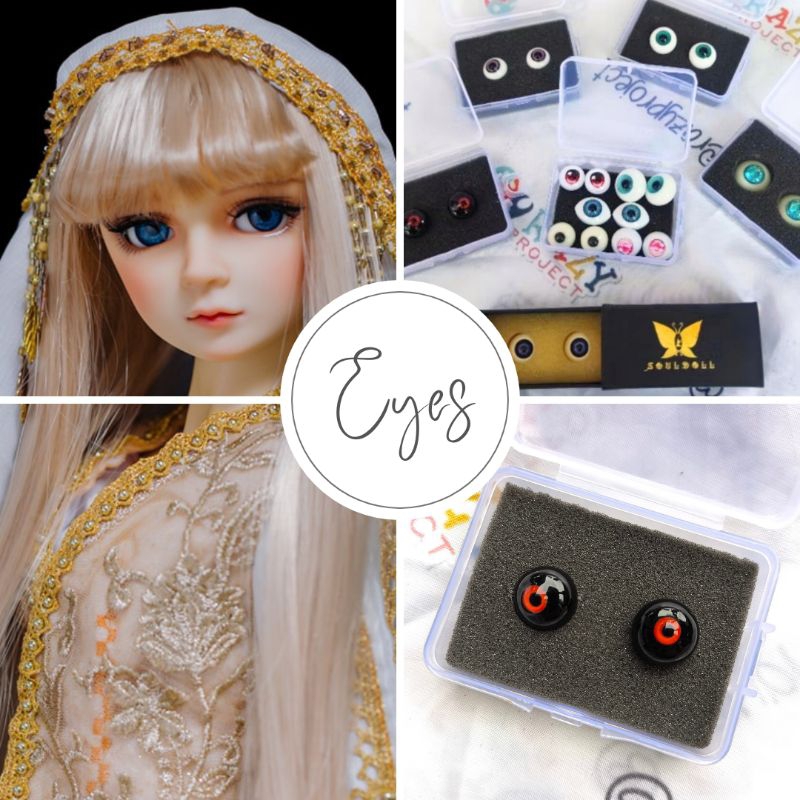 Jual Eyes Mata Boneka BJD Doll Akrilik Resin Kaca Sclera SD 1/3 MSD 1/4 ...