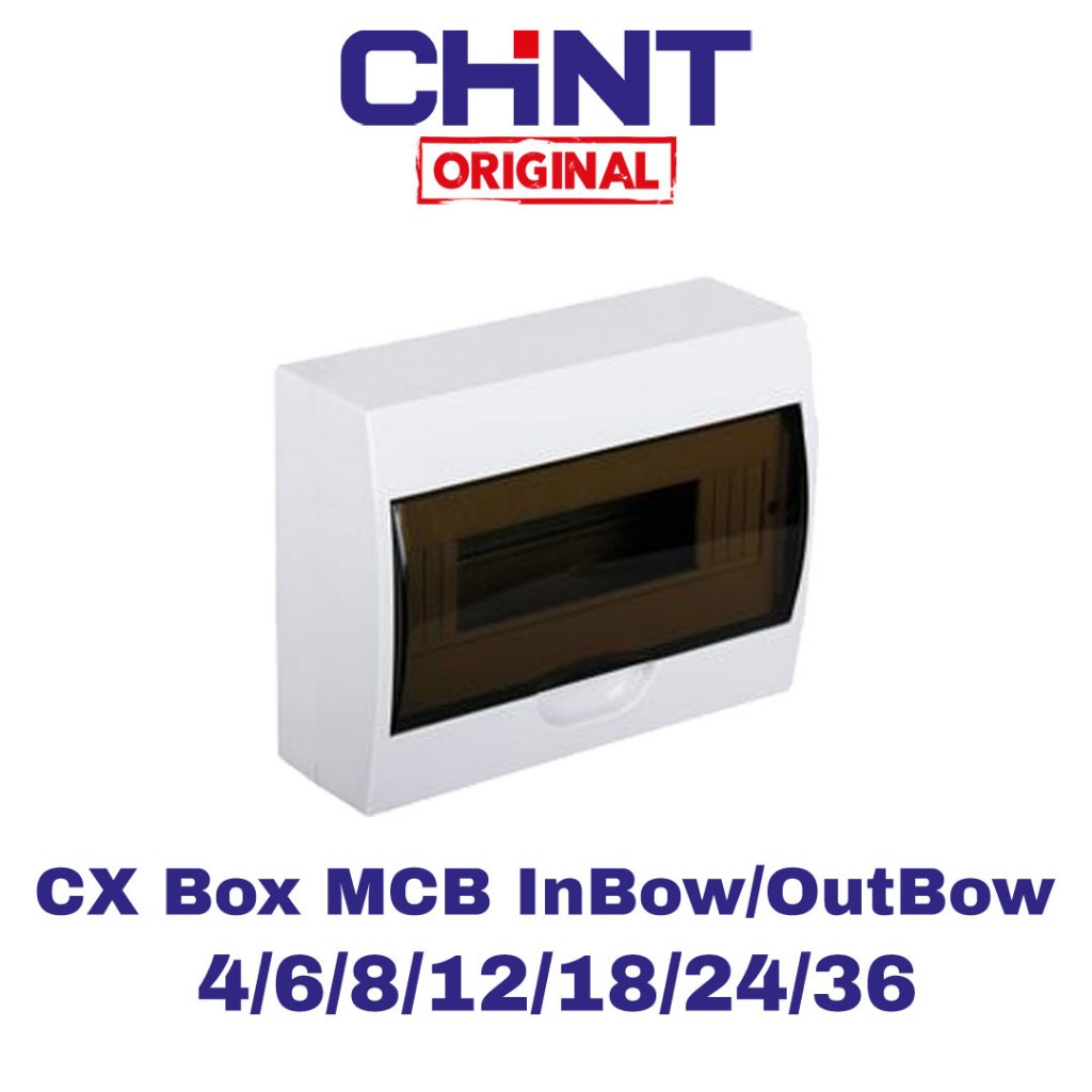 Jual MCB Box InBow OutBow 4 6 8 12 18 24 36 Chint CX Series Plastic ...