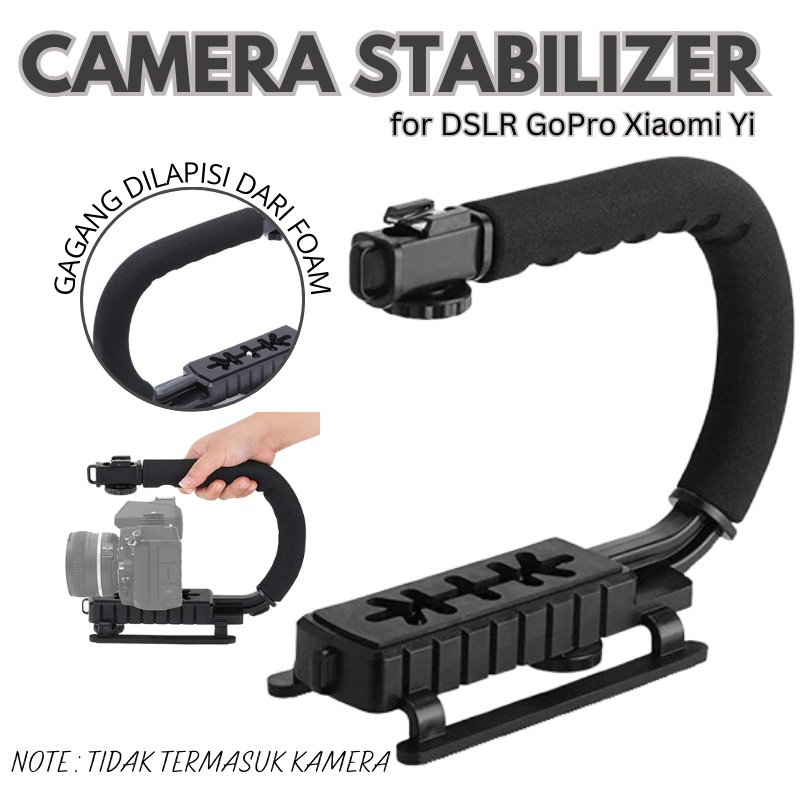 Jual Camera Stabilizer Grip Video Handle C Shape for DSLR GoPro Xiaomi ...