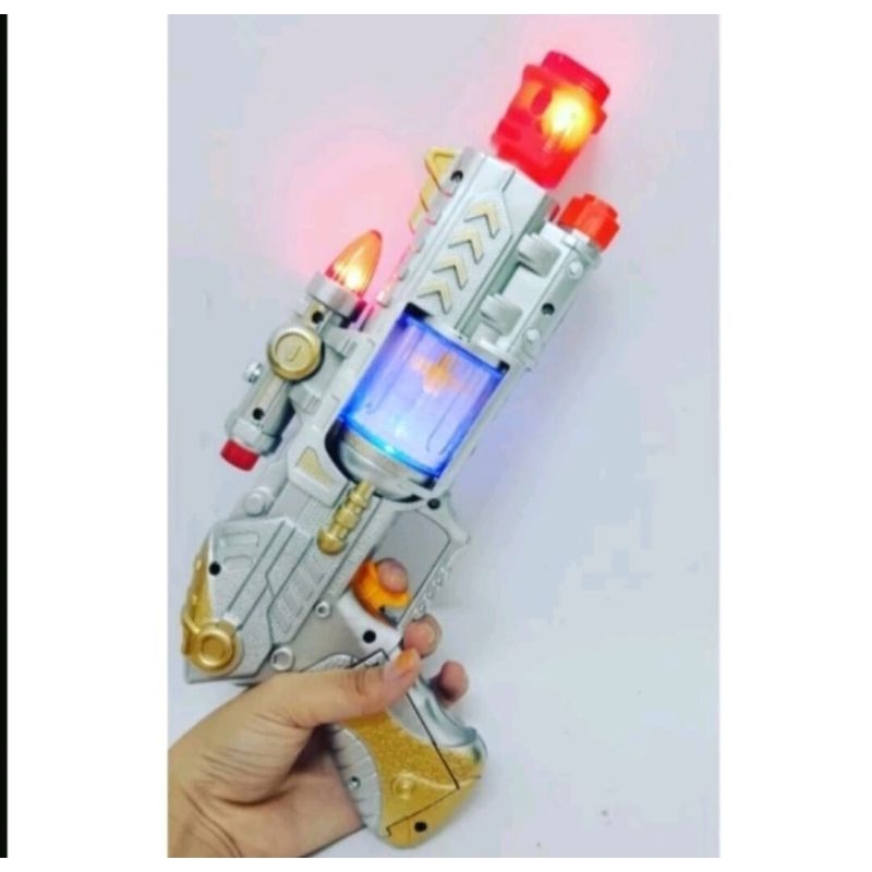 Jual Mainan anak tembakan pistol laser bisa nyala lampu dan suara lucu ...