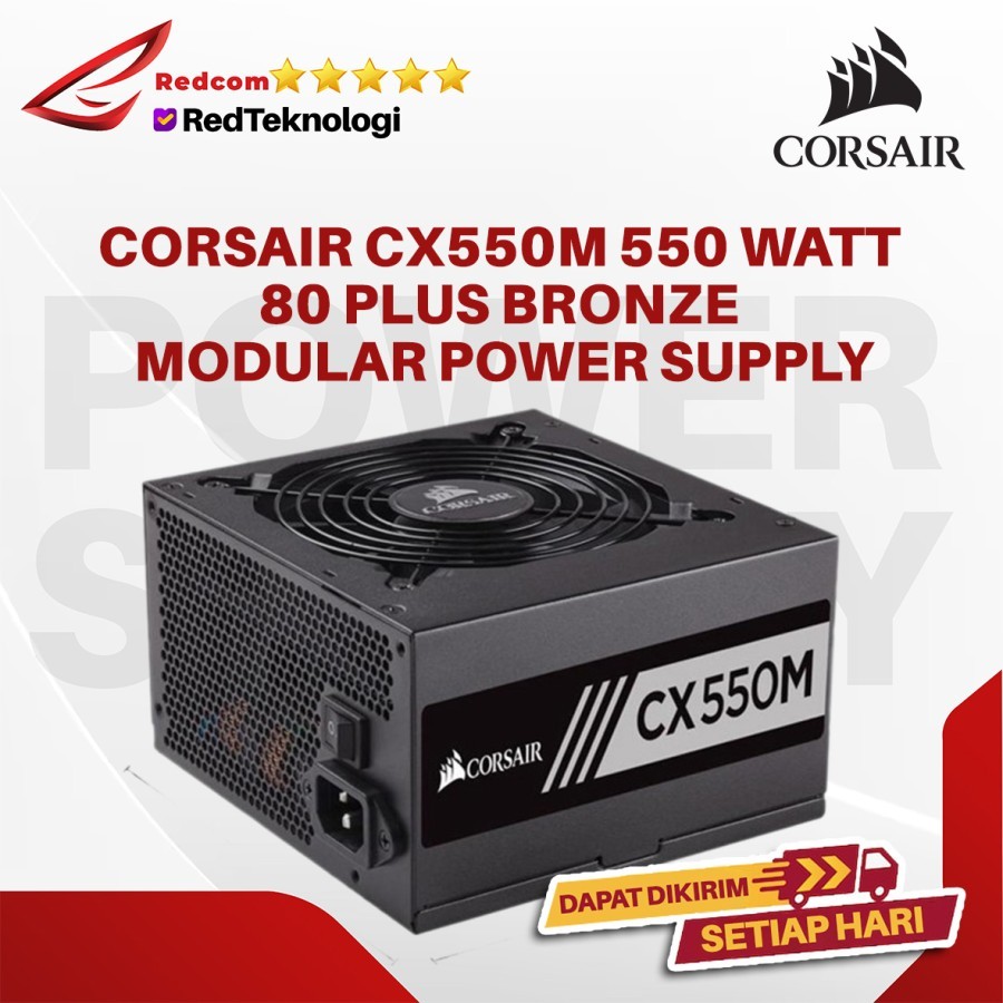 Jual CORSAIR CX550M 550 Watt 80 PLUS Bronze Modular Power Supply | Shopee Indonesia