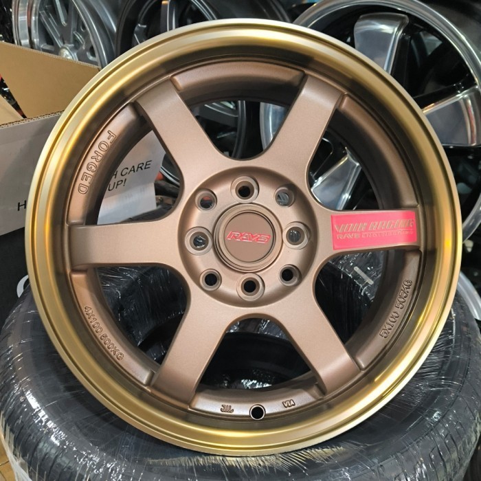 Jual 4 buah Velg Rays TE37 15x6.5 8H 4x 100 / 4 x 114.3 et40 MIB Brown Ring 15 R15 Lebar 6,5 ...