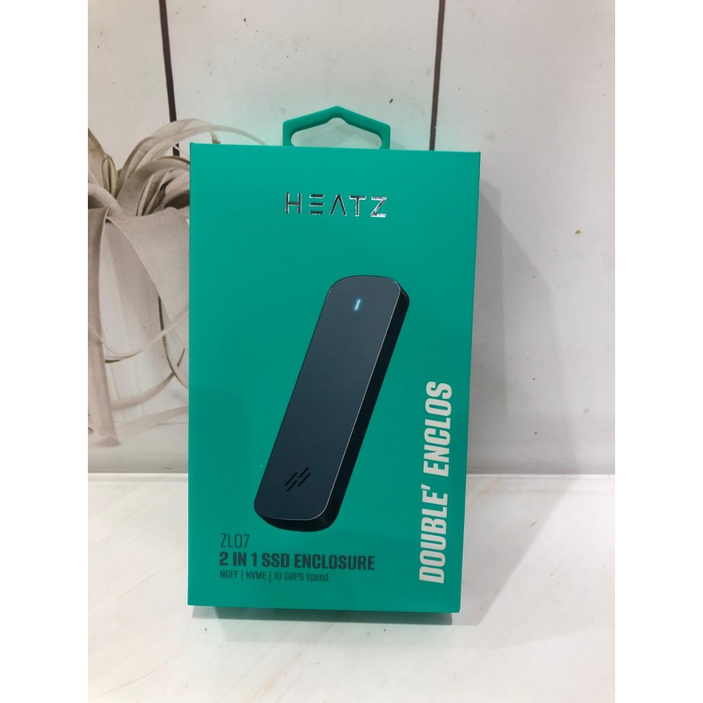 Jual HEATZ 2 IN1 SSD ENCLOSURE CASE | NGFF | NVME | 10 GBPS SPEED CASING HDD NVME DOUBLE ENGLOS ...