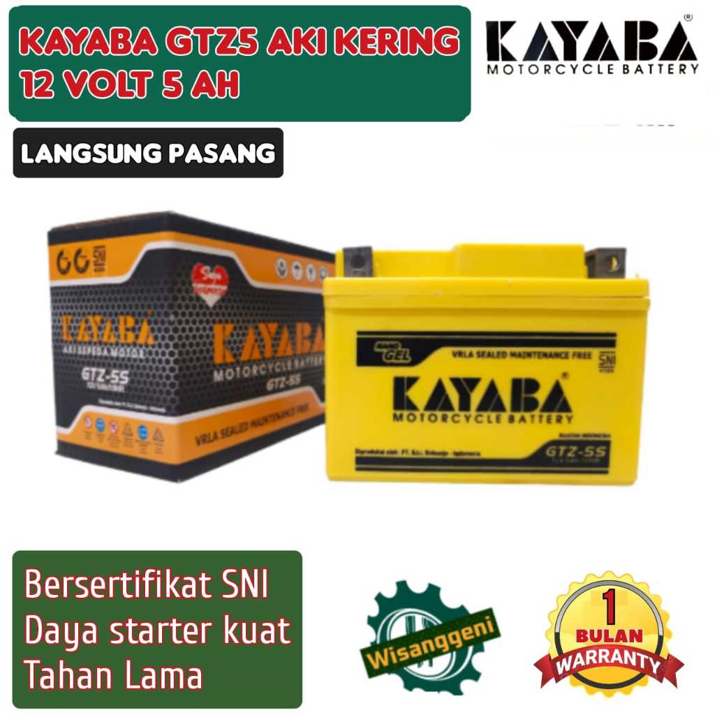 Jual Aki Motor Honda Beat FI ESP Karbu Vario 110 Supra X 125 / Mio J GT Xeon Soul Fino X ride ...