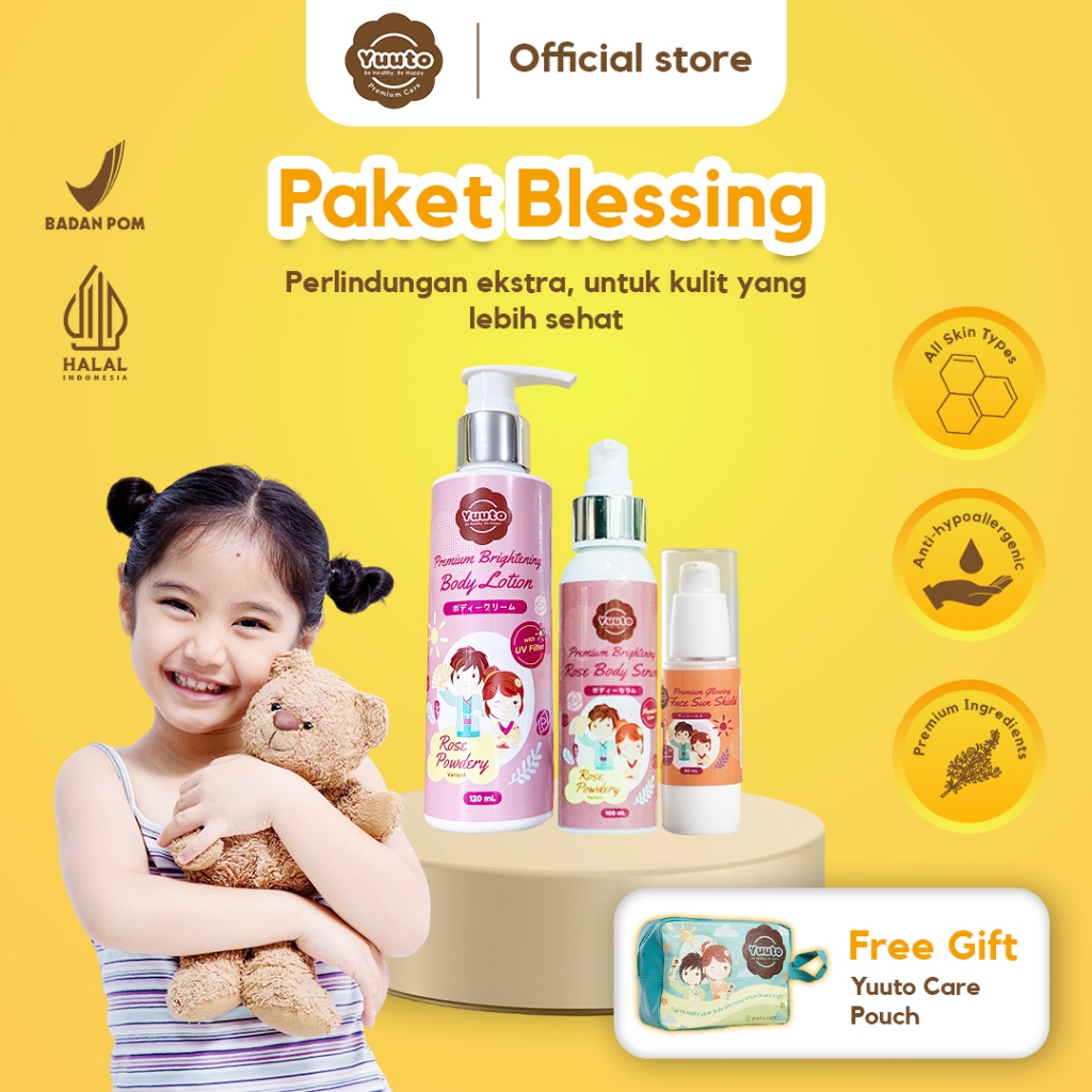 Jual Yuuto Blessing Bundling - Yuuto Care Brigthening Body Lotion 120ml ...