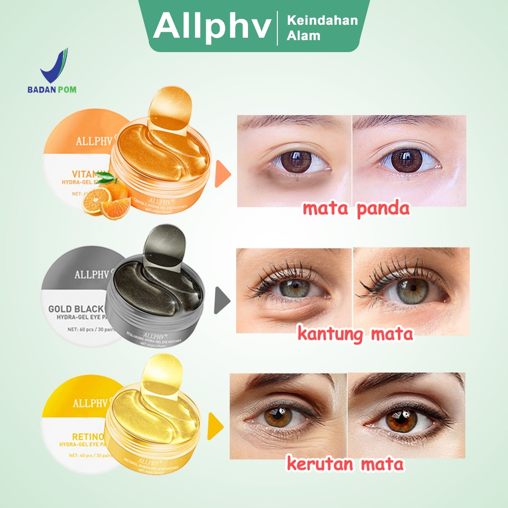 Jual [BPOM] (60Pcs) Allphv Masker Mata Masker Mata Panda Dan Kantung ...