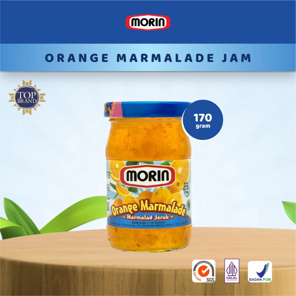 Jual Morin Selai Orange Marmalade - All Size 170 gr 330 gr - Selai Buah ...