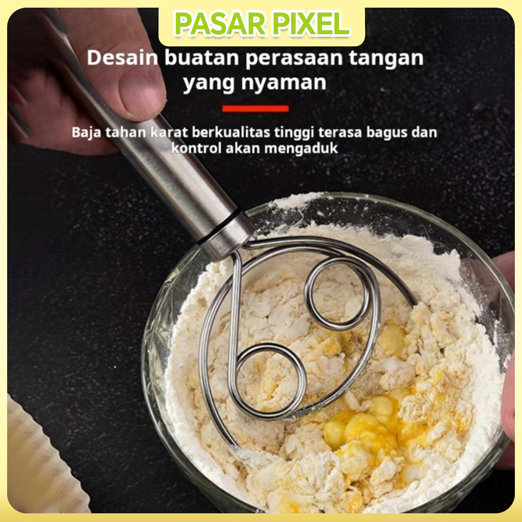 Jual Alat pengaduk tepung koil stainless steel, alat pengaduk tepung ...