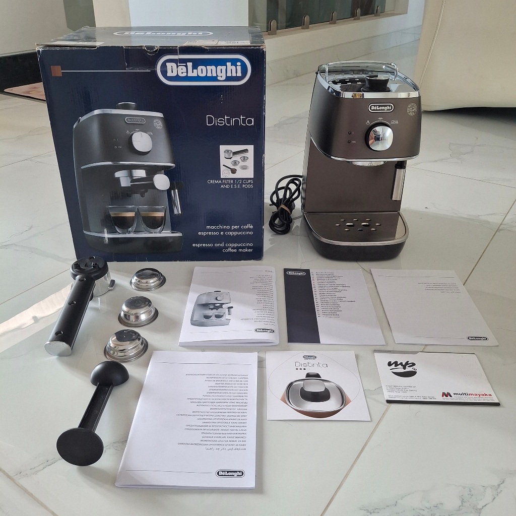 Jual Delonghi Distinta Espresso Coffee Machine ECI341 Black. Fullset ...