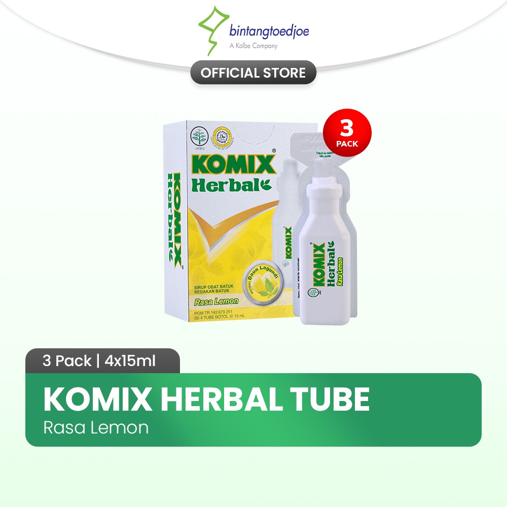 Jual Komix Herbal Lemon 3 Pack (12 Tube) | Shopee Indonesia