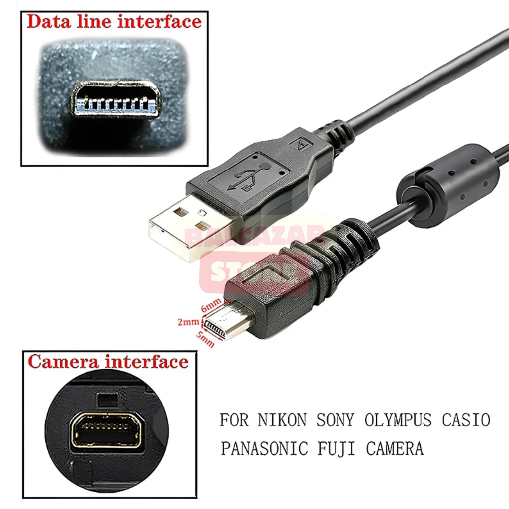 Jual Kabel Data USB Transfer Data Kamera to PC for DSLR Nikon Sony ...