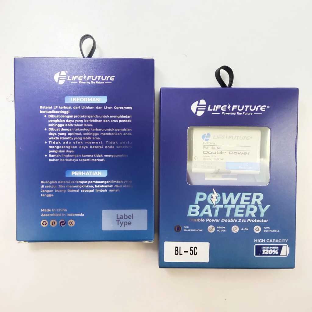Jual DOBEL POWER LIFE FUTURE BATRE BATERAI LF NOKIA BL 5C N70 105 ...