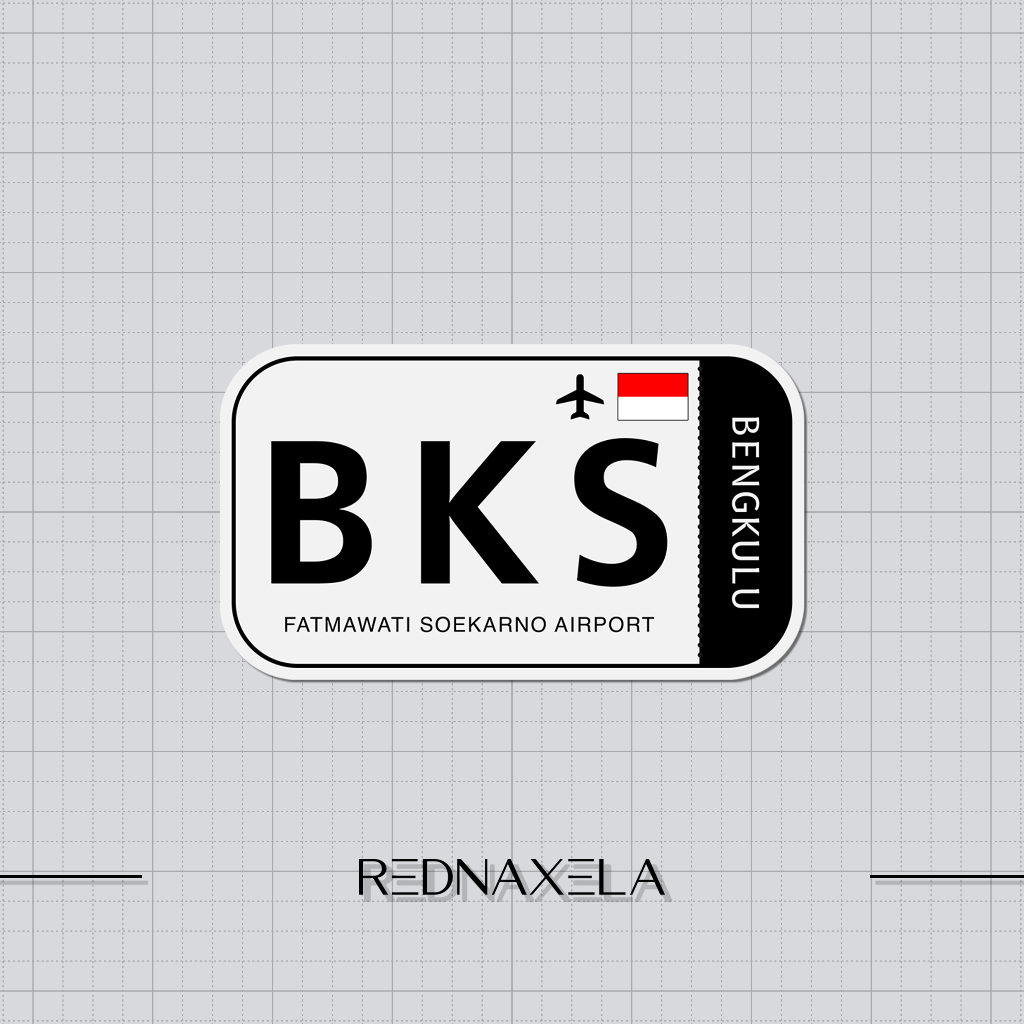 Jual Stiker Vinyl Fatmawati Soekarno Airport Code BKS Sign Sticker ...