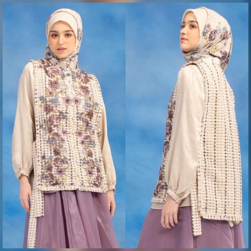Jual ALEZA RAYA - Irdevine top set creme || atasan wanita set inner dan ...