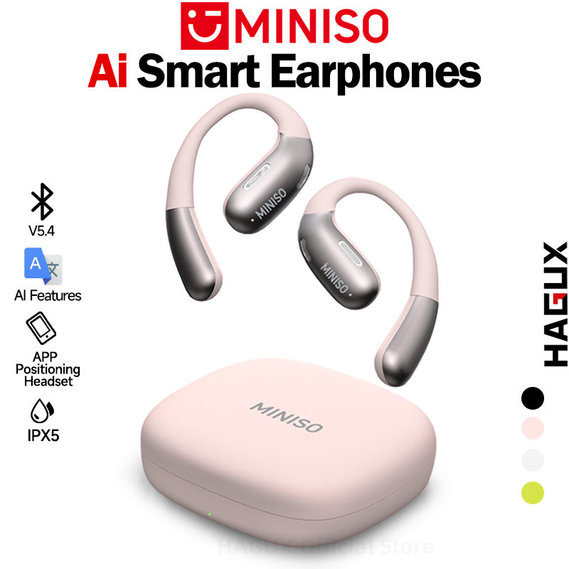 Jual Miniso X28 AI Smart Translation Wireless Headset Bluetooth V5.4 ...