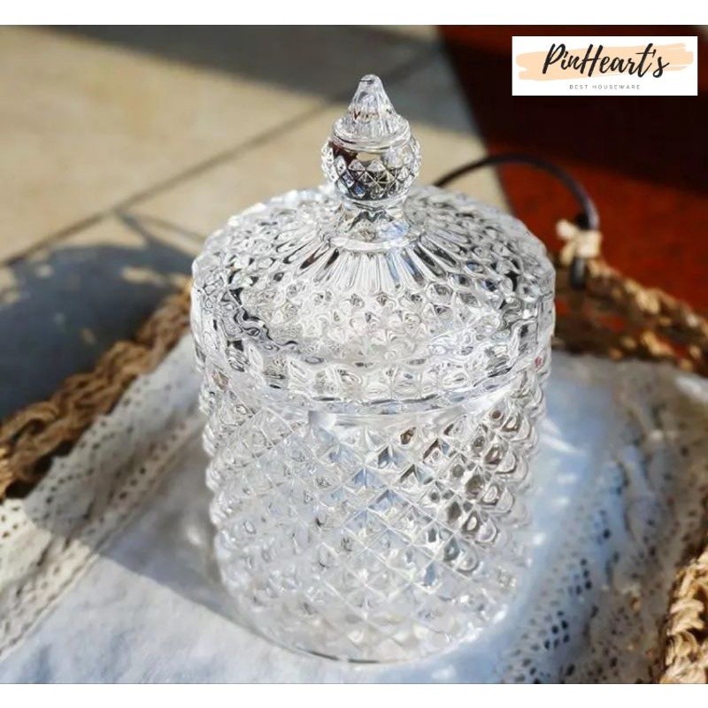 Jual PROMO TOPLES KACA KRISTAL MOTIF WAJIK UKURAN BESAR & KECIL ...