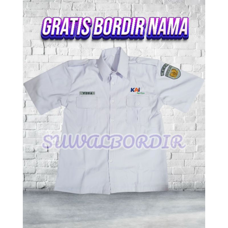 Jual Kemeja R6 Kai Services Seragam R6 Kai Services Kemeja Putih R6 Rmu