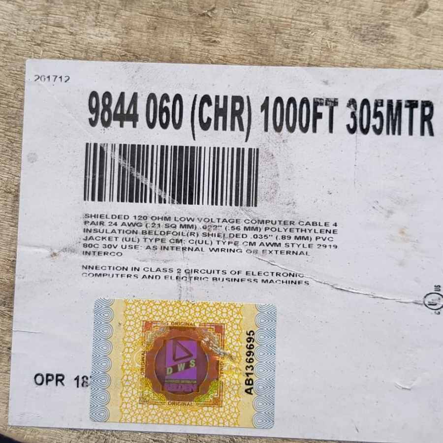 Jual Kabel 24AWG 4Pair RS485 Tipe Belden 9844 | Shopee Indonesia