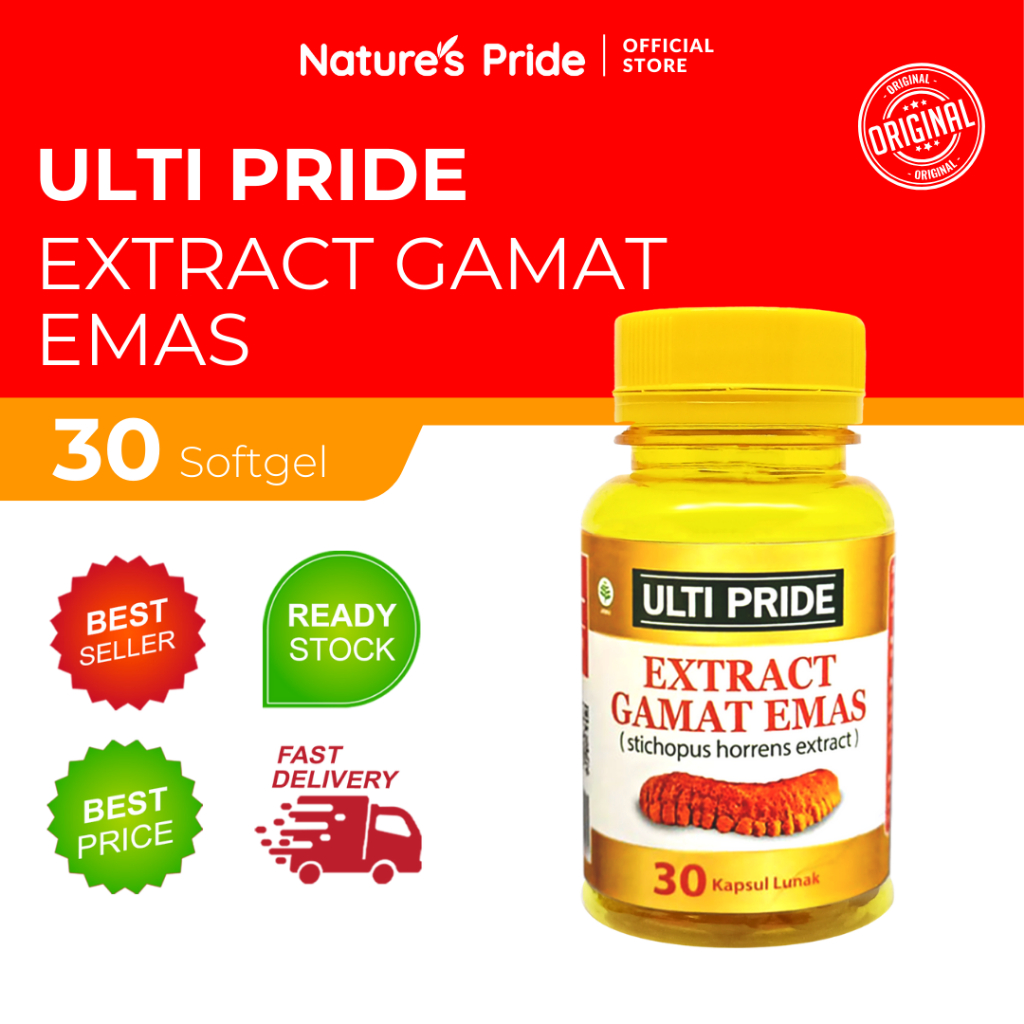 Jual ULTI PRIDE GAMAT EMAS 500mg ISI 30 KAPSUL LUNAK - SUPLEMEN ...