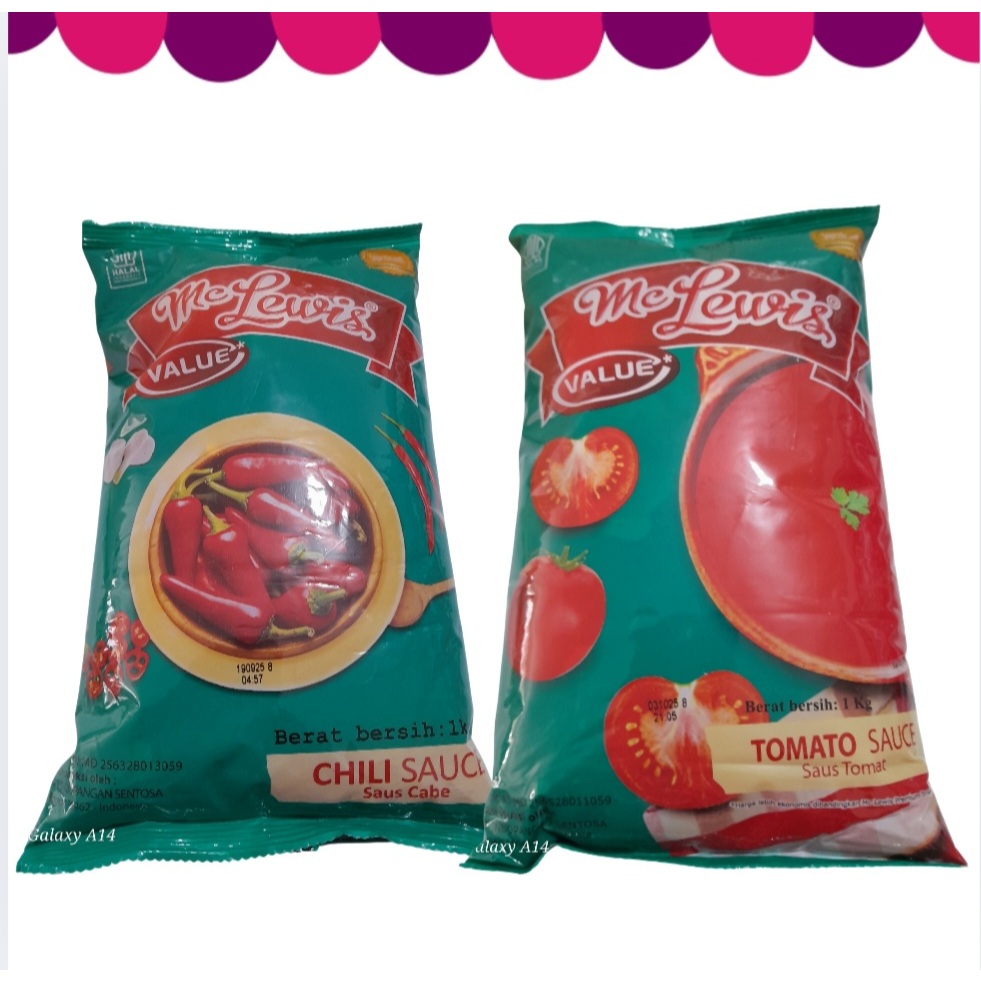 Jual Mc Lewis Tomato sauce & Chili Sauce 1 kg | Shopee Indonesia