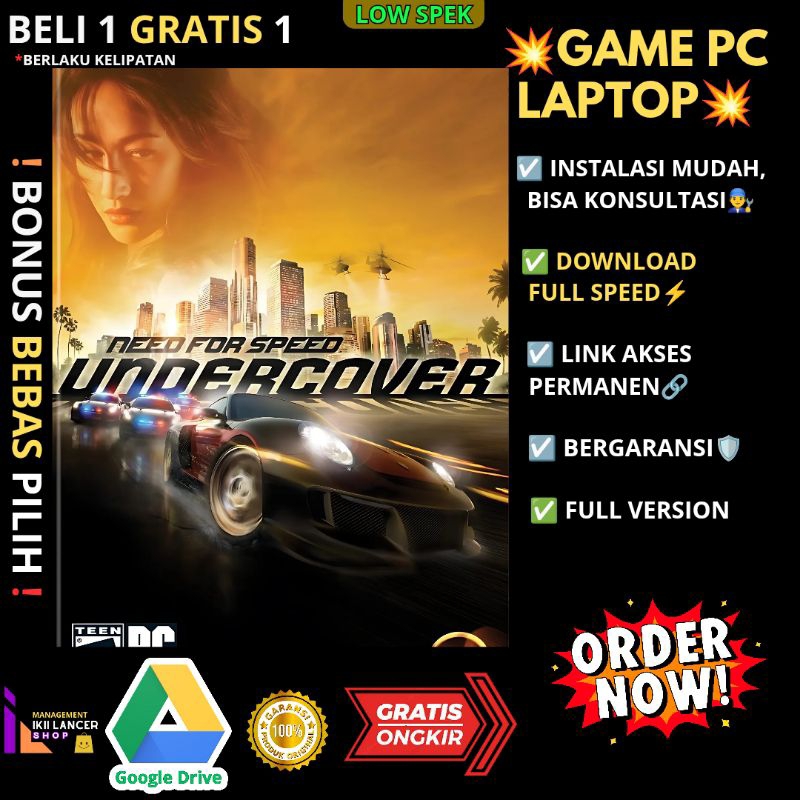 Jual Need for Speed Undercover (2008) - PC LAPTOP GAMES - ORIGINAL WINDOWS | Shopee Indonesia