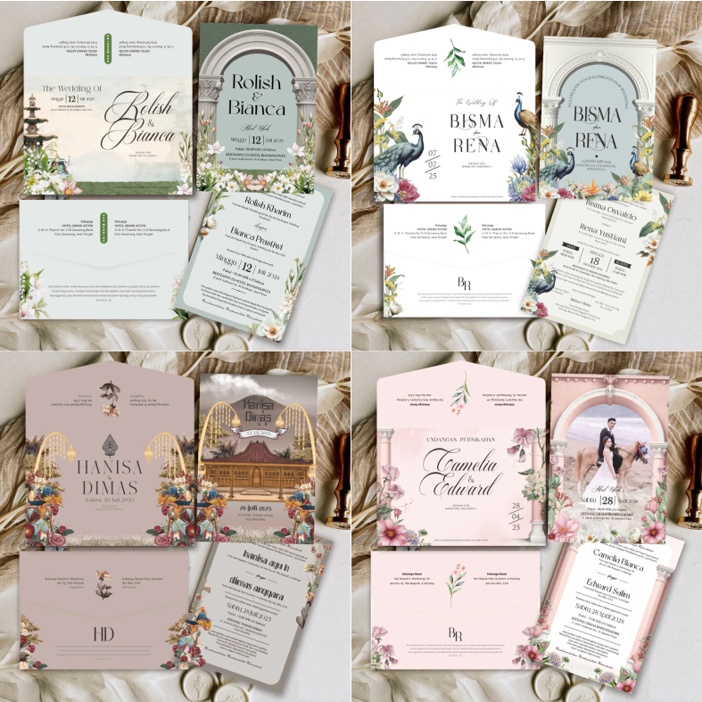 Jual HARD COVER Undangan Amplop All Series Bahan Tebal Desain Keren ...
