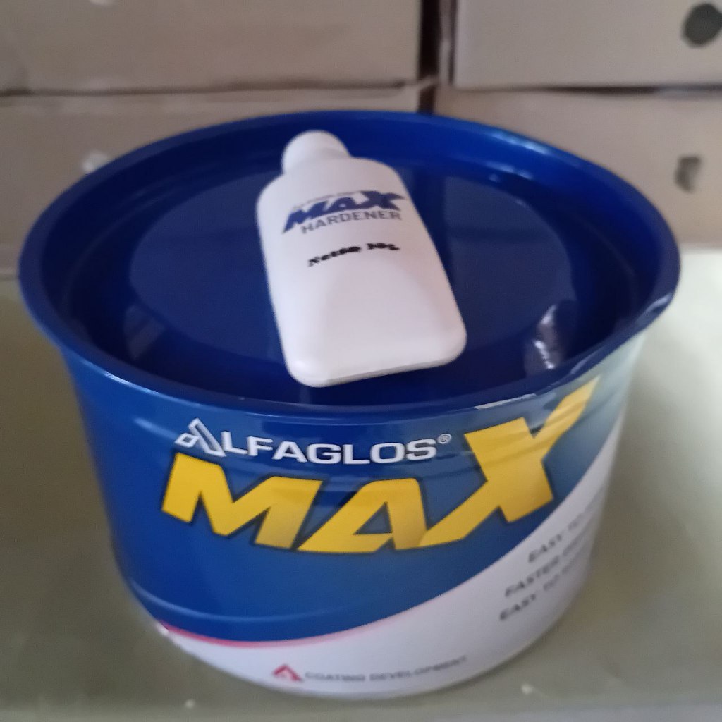 Jual DEMPUL ALFAGLOS MAX 1Kg + HARDENER PUTTY | Shopee Indonesia