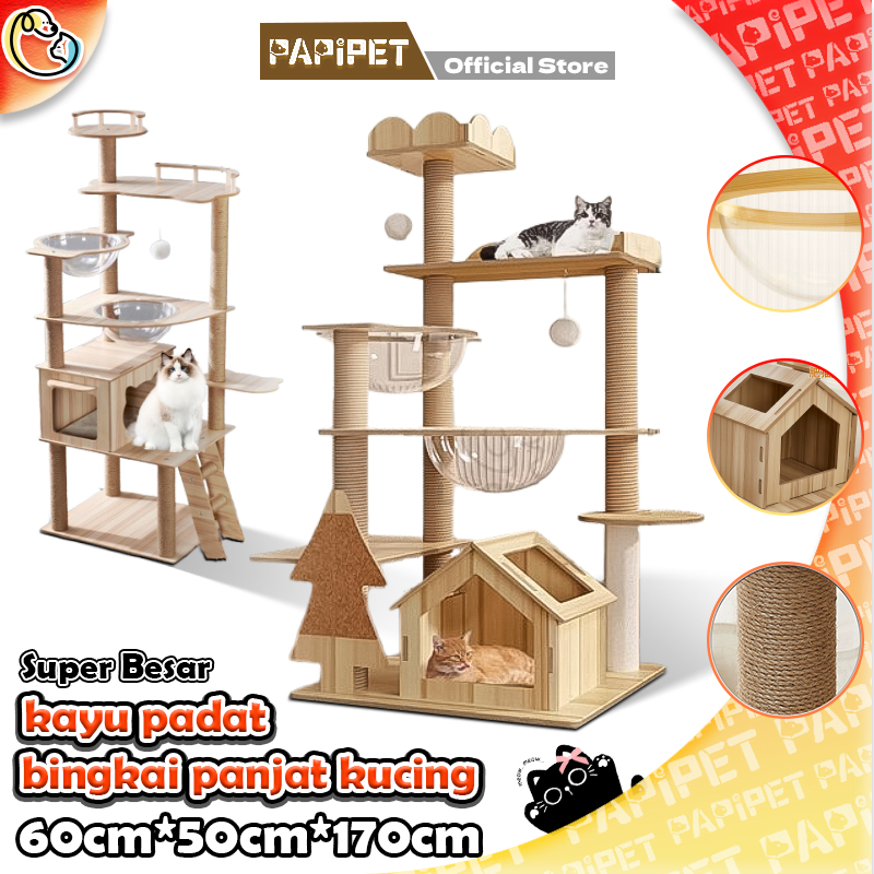 Jual Menara Kucing Cat tree condo Penggaruk Rumah Pohon Kucing Hammock ...