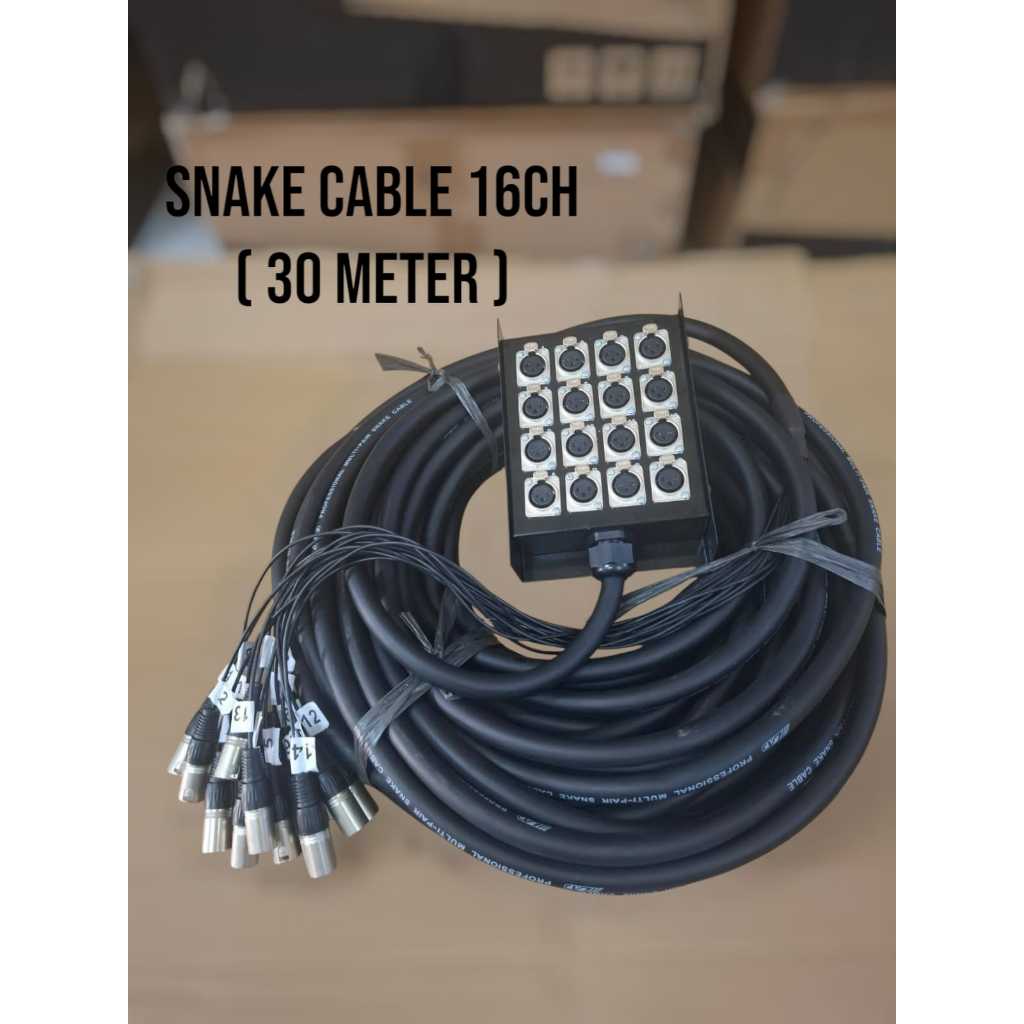 Jual KABEL SNAKE ISI 16CHANEL KOMPLIT + STAGE BOX PANJANG KABEL 30 ...