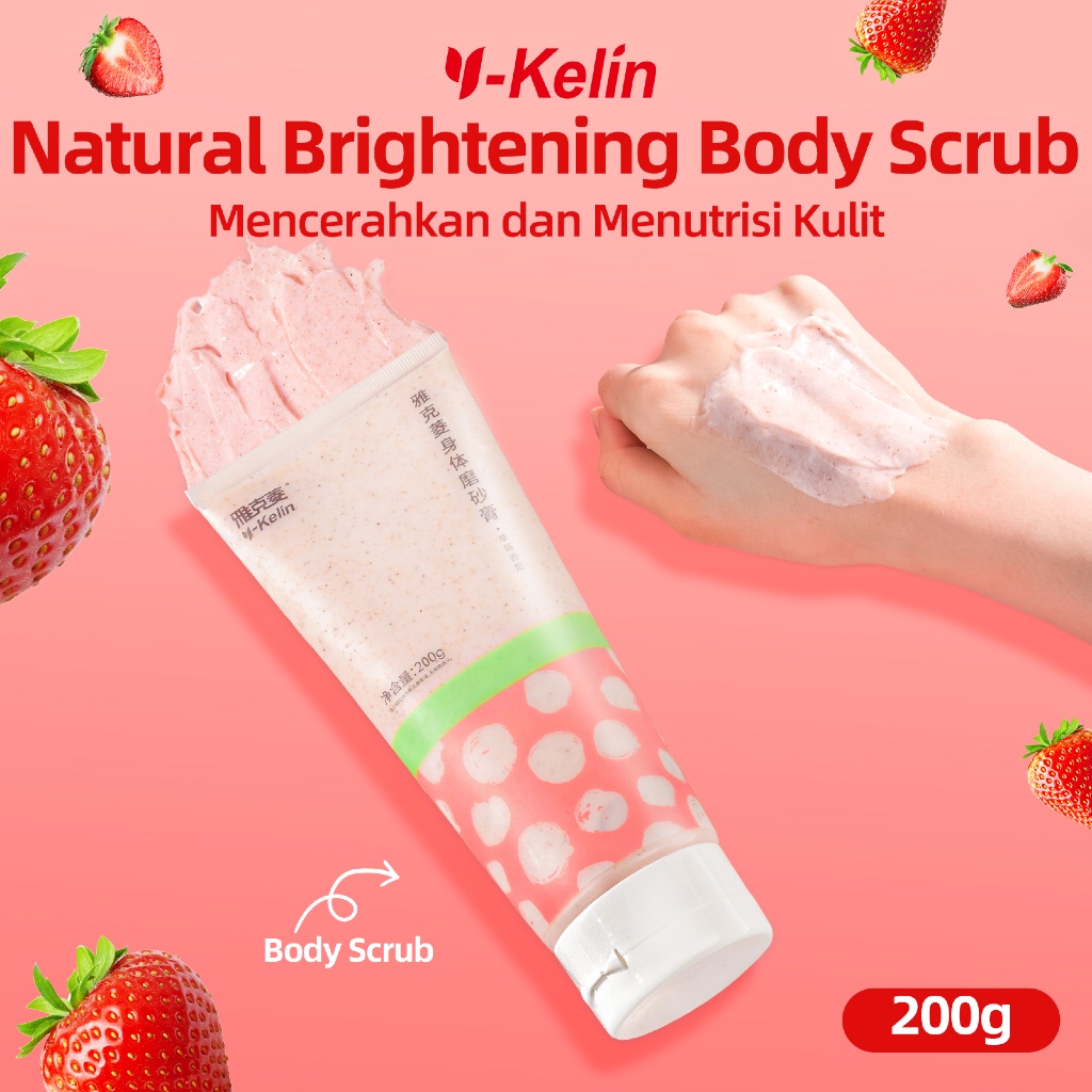 Jual Y-Kelin BODY SCRUB Stroberi Ice Cream Mencerahkan | Shopee Indonesia