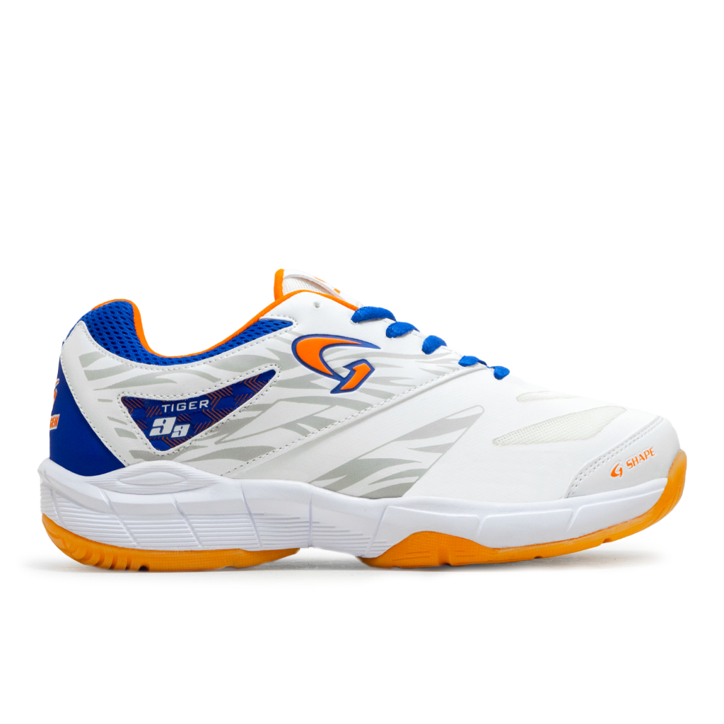 Jual HYOUGEN Tiger Putih Oren Sepatu Badminton Size 39-44 | Shopee ...