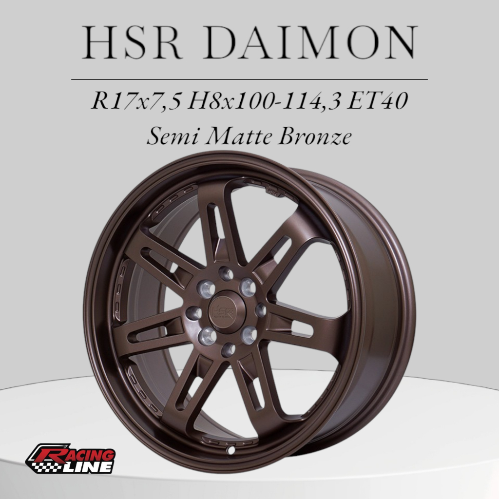 Jual Velg Racing R17 HSR DAIMON untuk yaris, mobilio, swift dll pelak mobil ring 17 | Shopee ...