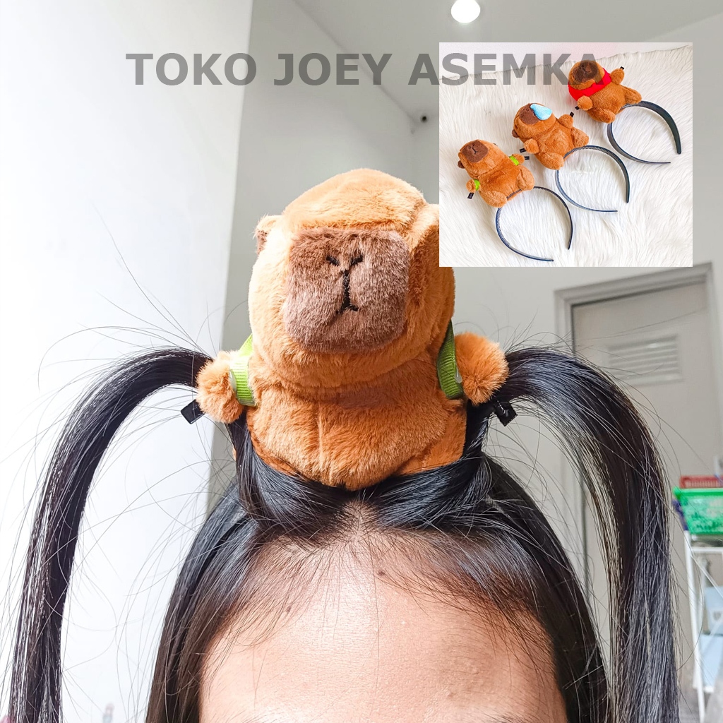 Jual BANDO CAPYBARA JEPIT RAMBUT PEGANG UNIK BONEKA BANDANA AKSESORIS ...