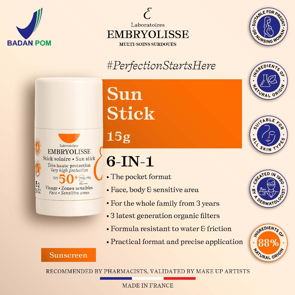 Jual Embryolisse Stick Solaire - Sunscreen Stick SPF 50+ / PA ++++ 15gr ...