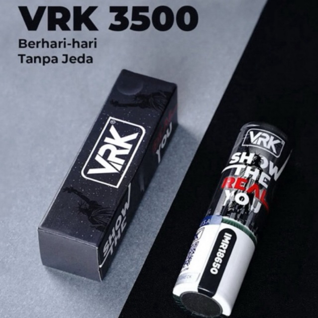 Jual BATERAI VRK HITAM 3500MAH ORIGINAL AUTHENTIC | Shopee Indonesia