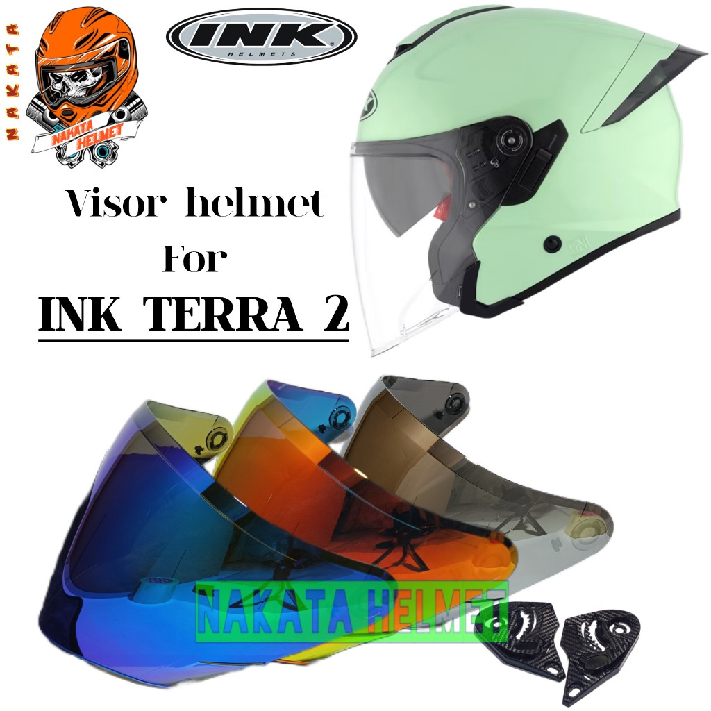 Jual Kaca helm INK TERRA 2 visor helmet ink terra 2 warna bening hitam ...