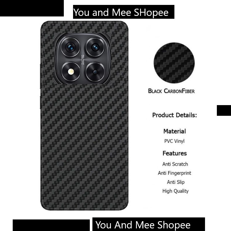 Jual [ BLACK ] Sticker BUAT BELAKANG HP HITAM Xiaomi POCO X7 X7PRO X6 ...