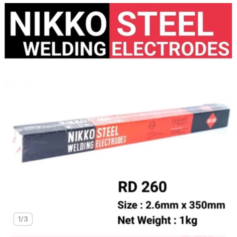 Jual Kawat las Nikko Steel rd 260 2,6 (1kg) | Shopee Indonesia