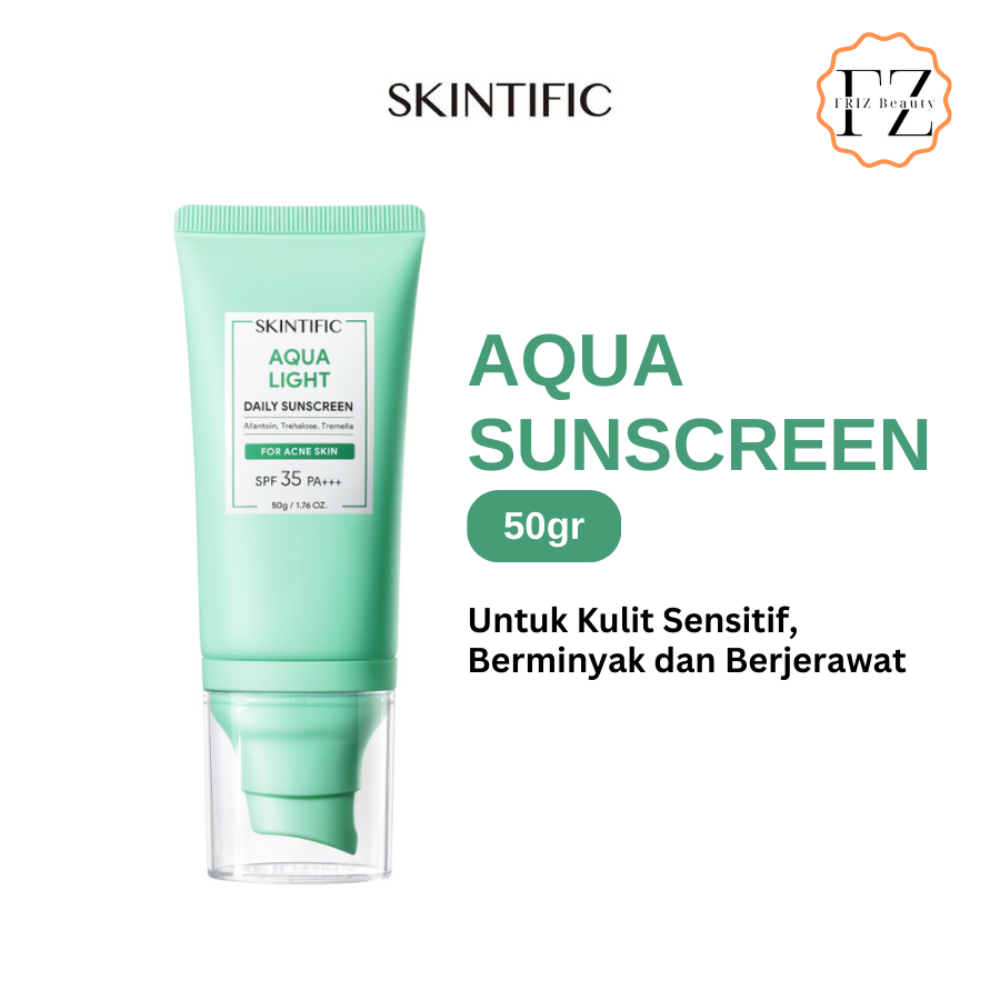 Jual SKINTIFIC Aqua Light Daily Sunscreen SPF 35 PA+++ 50g | Shopee ...