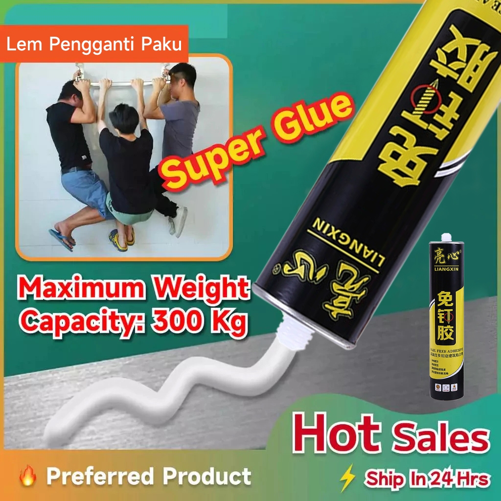 Jual Lem Pengganti Paku Tembok Adhesive Glue Nail Glue Perekat Dinding ...