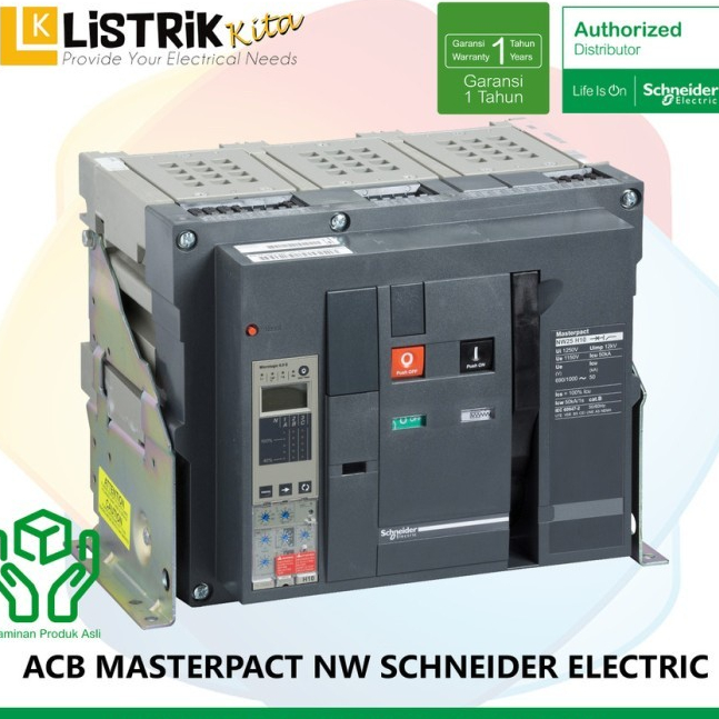 Jual ACB SCHNEIDER ELECTRIC 3200A 4P 65kA MICRO 2.0E TKDN 26.01% - NW32H14F2EH | Shopee Indonesia