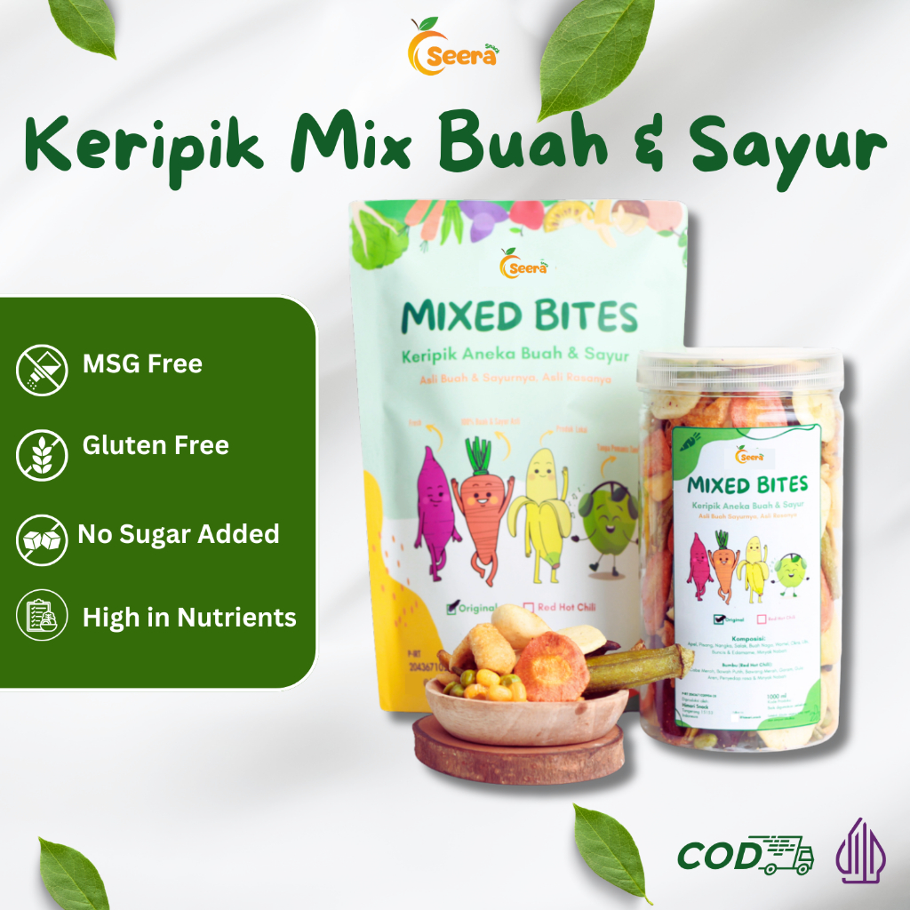 Jual Keripik Mix Buah Sayur Kering Cemilan Sehat Halal Produk Lokal by ...