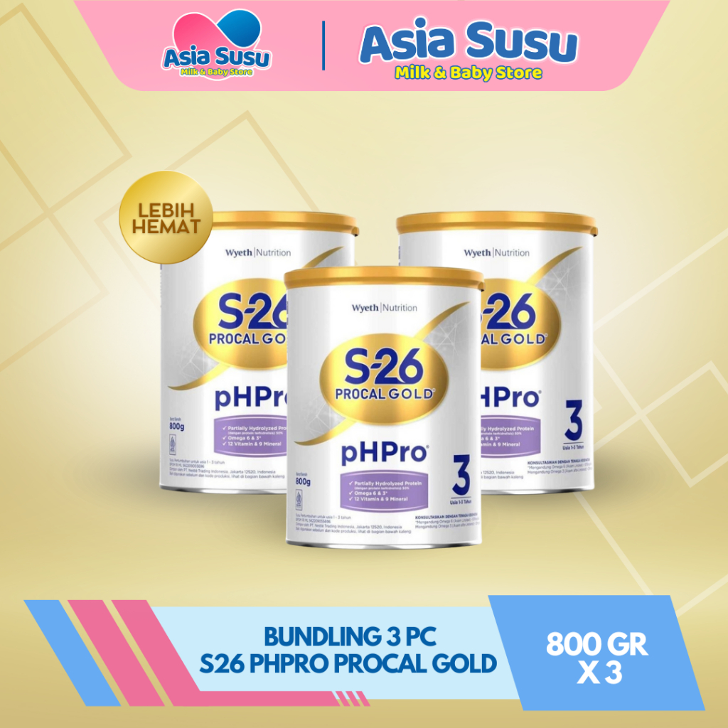 Jual [BUNDLE] S-26 Procal GOLD pHPro Tahap 3 Susu Pertumbuhan Anak Usia ...