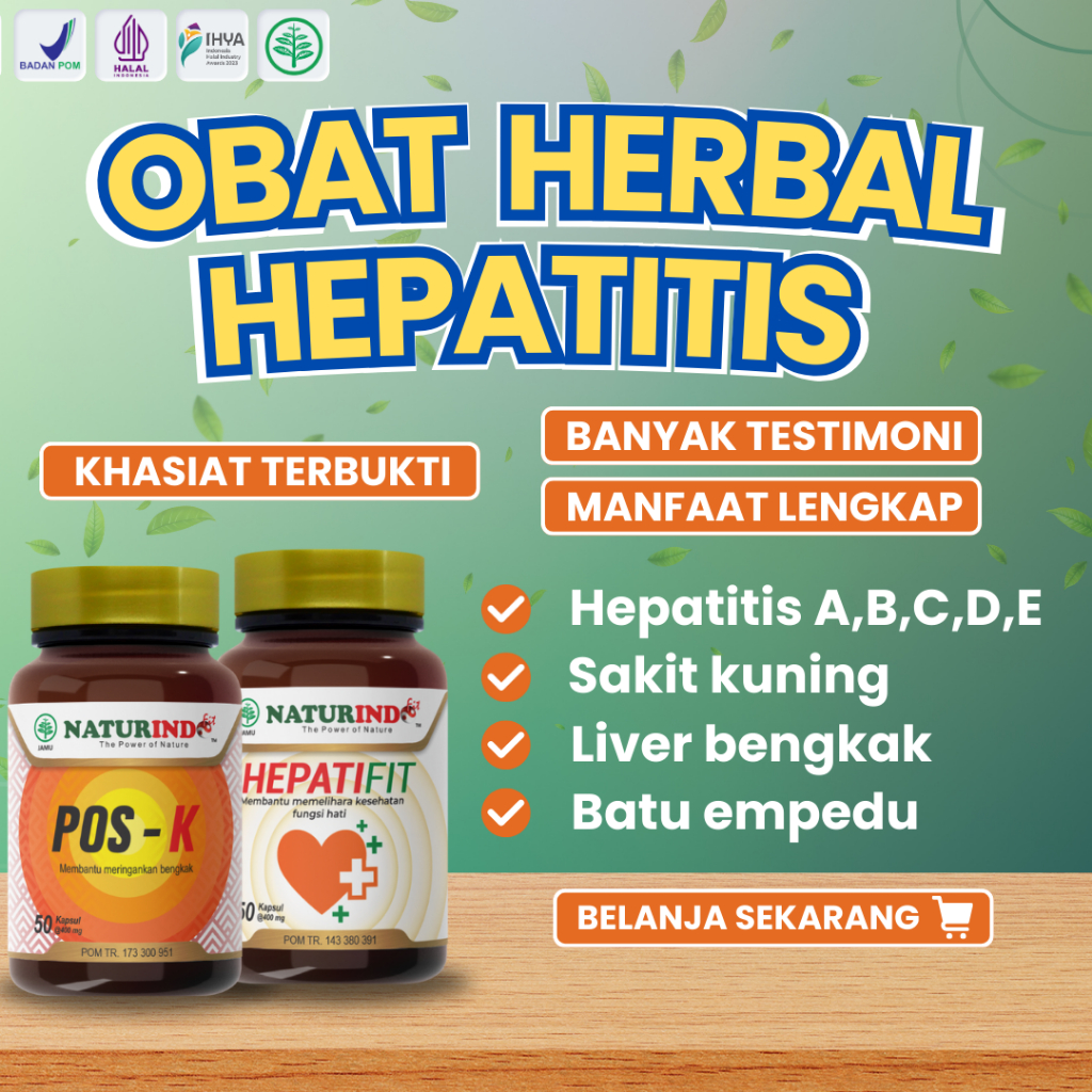 Jual Obat Hepatitis A B C D E Liver Peradangan Hati Sirosis Sakit ...